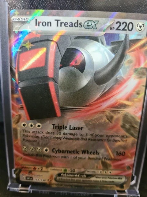 POKÉMON TCG IRON Treads ex Scarlet & Violet Base Set 143/198 Regular ...
