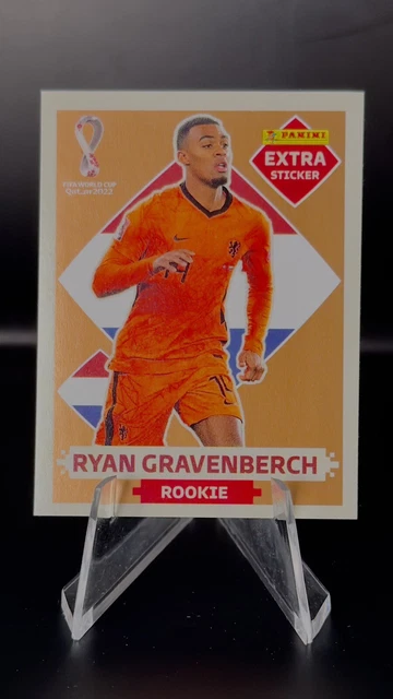 PANINI STICKER FUSSBALL WM 2022 Extra Sticker: Ryan Gravenberch Rookie ...