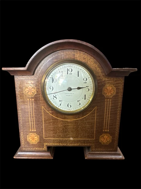 ANTIQUE MANTEL CLOCK Inlaid French Spares Repair £60.00 - PicClick UK