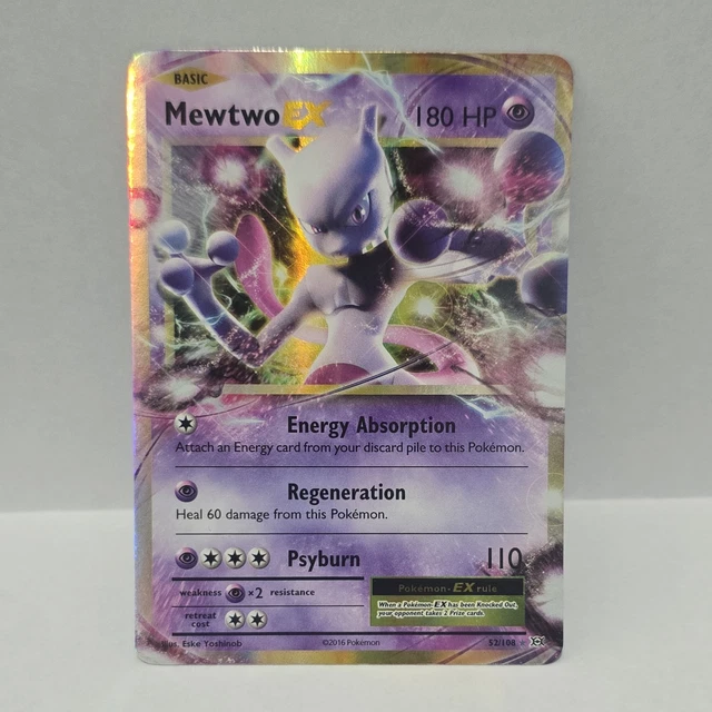 MEWTWO EX - 52/108 - Pokemon Evolutions XY Ultra Rare Card £7.11 ...