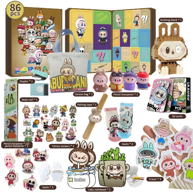 LABUBU 24DAYS 2024 Christmas Countdown Advent Calendar Kids Blind Box ...