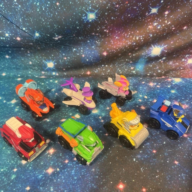 PAW PATROL THE Mighty Movie Pup Squad Racers Vehicles Set Bundle Mayor ...