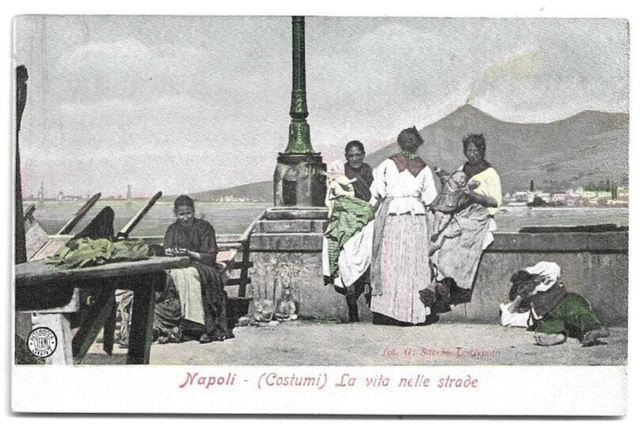 CARTOLINA DI NAPOLI ,(COSTUMI) LA VITA NELLE STRADE - Ed. ALTEROCCA EUR ...