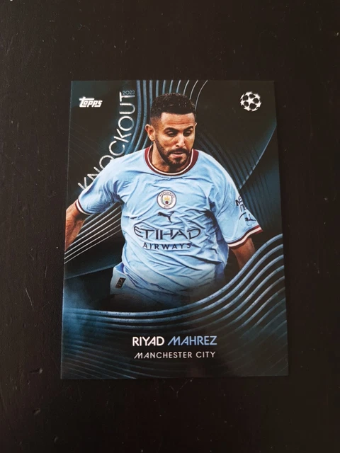 TOPPS UEFA CHAMPIONS League Knockout 2023 Riyadh Mahrez Manchester City ...