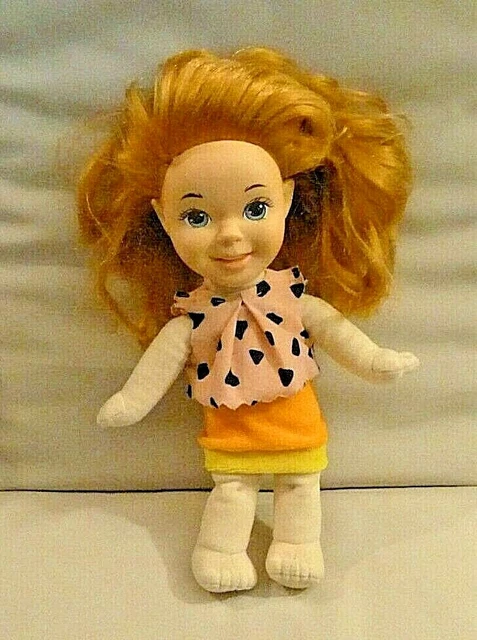 MATTEL VTGE FLINTSTONES "Pebbles" Cuddly Soft Plastic Head Doll-1993 ...
