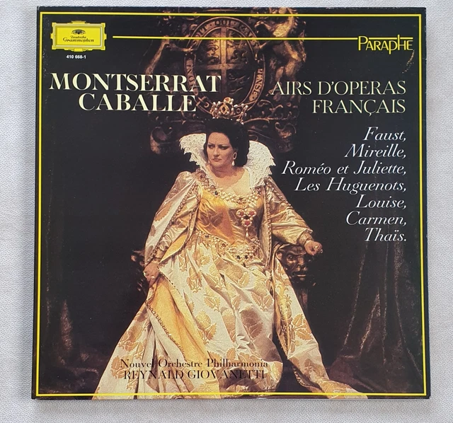 VINYLE 33T MONTSERRAT Caballe Airs D'operas Francais Deutsche ...