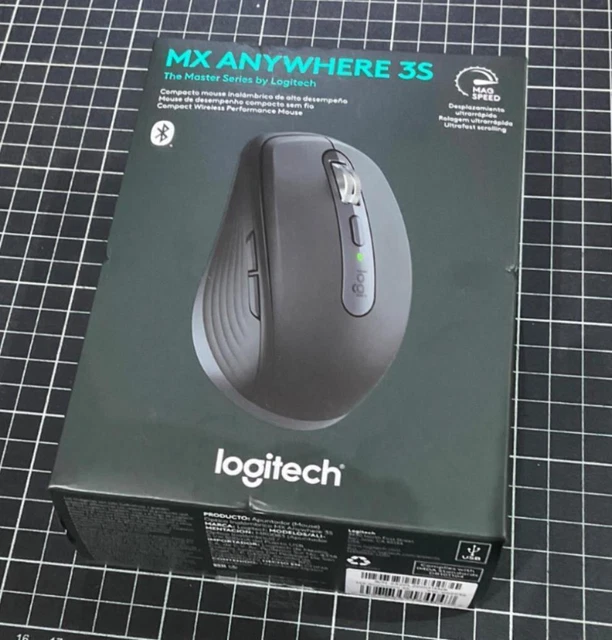 LOGITECH MX ANYWHERE 3S Wireless Computer Mouse Black the Master Series ...