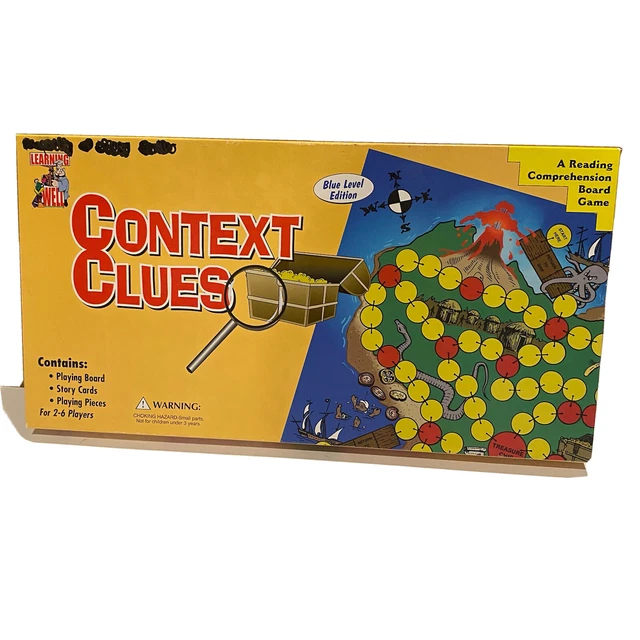 LEARNING WELL CONTEXT Clues Board Game Homeschool Educational Used Red ...