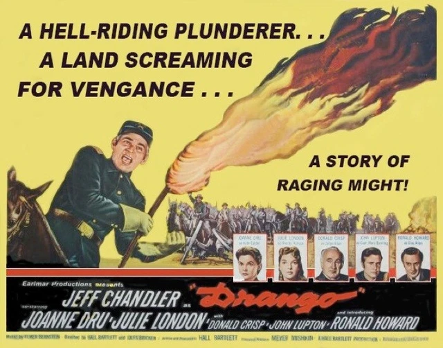 DRANGO 1957 DVD. Jeff Chandler. copy of public domain film. disc only £ ...