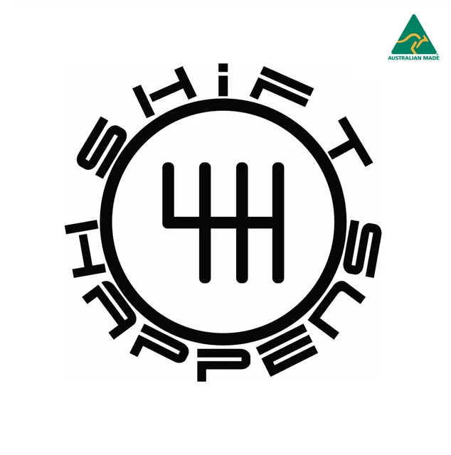 SHIFT HAPPENS JDM Vinyl Decal Sticker 12 cm x 12 cm $6.95 - PicClick AU