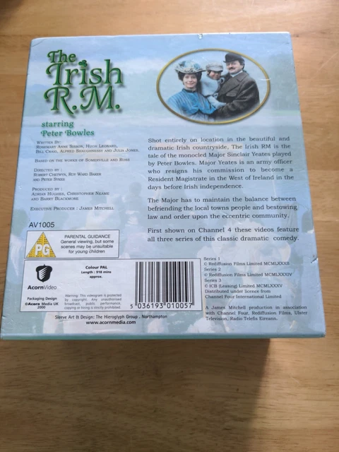 THE IRISH R.M. VHS Complete Box Set 6 Video Tapes Peter Bowles Classic ...