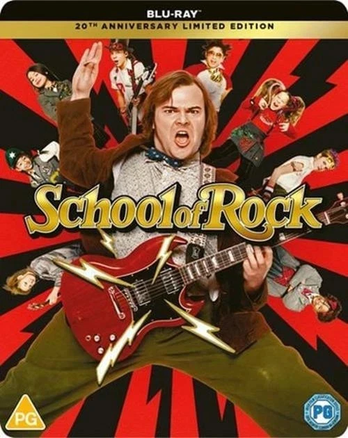 SCHOOL OF ROCK Blu-ray 20th Anniversary Limited Edition Steelbook New ...