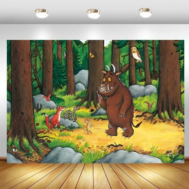 THE GRUFFALO BACKDROP Woodland Animals Birthday Party Photo Background ...
