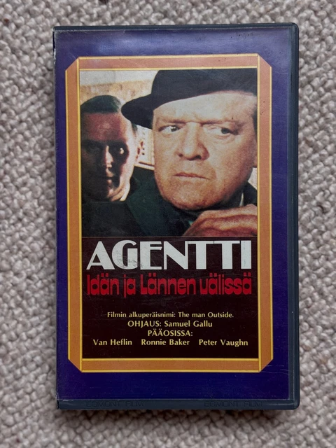 THE MAN OUTSIDE 1967 Van Heflin Peter Vaughn Ronnie Barker VHS Agentti ...