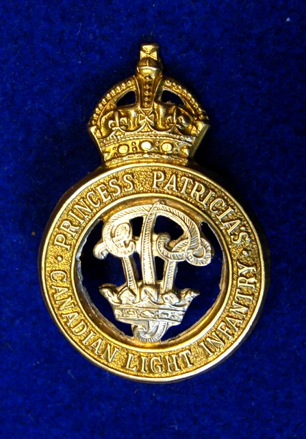PRINCESS PATRICIA'S CANADIAN Light Infantry (PPCLI), Bi-metal cap badge ...