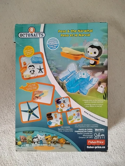 OCTONAUTS PASO & the Narwhal Shellington & the Swell Shark LOT Fisher ...