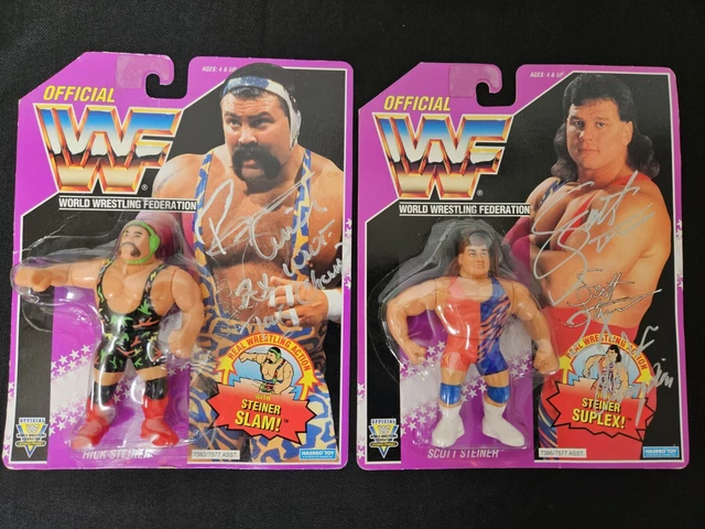 WWF WWE HASBRO MOC series 9 autographed Steiner Brothers Rick and Scott $450.00 - PicClick CA