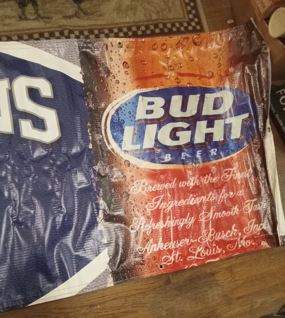 BUDWEISER 10 FT Beer Banner vintage 2006 Indiana Colts world Champs Bud ...