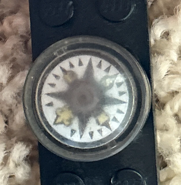 LEGO UTENSIL COMPASS Fleur de Lis Pattern Black 6280 6291 6289 6286 ...