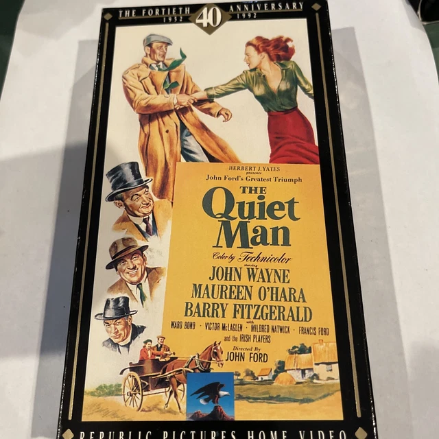 THE QUIET MAN (John Wayne) (VHS, 1992, 40th Anniversary Edition) NEW £4 ...
