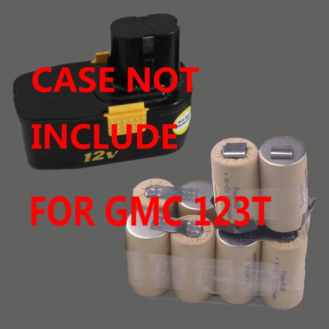 BATTERY REPACKING REFILLING Pack For GMC 12V 2.0Ah Ni-Cd 123T Cordless ...