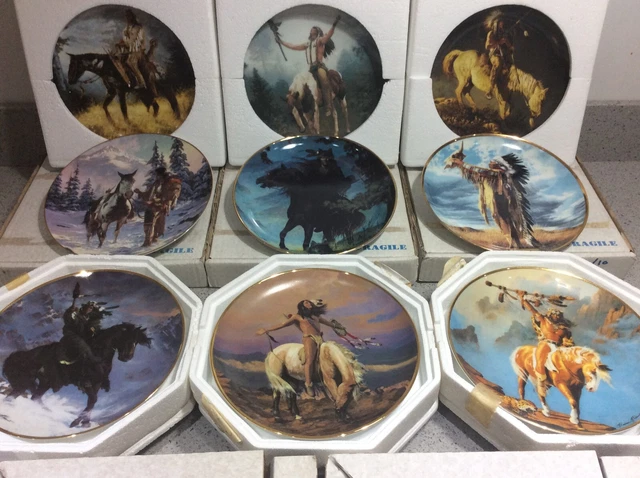 HAMILTON & FRANKLIN Mint NATIVE AMERICAN INDIAN Collectors Plates - YOU ...