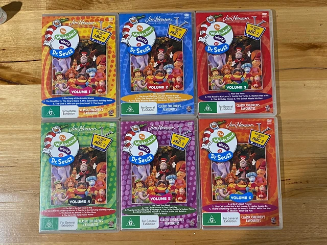 JIM HENSON'S THE Wubbulous World Of Dr.Seuss Vol 1-6 DVD PAL 4 VGC $19. ...