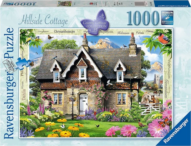 RAVENSBURGER PUZZLE*1000 TEILE*COUNTRY Cottage 15*Hillside Cottage*Rarität*Ovp EUR 23,99 ...