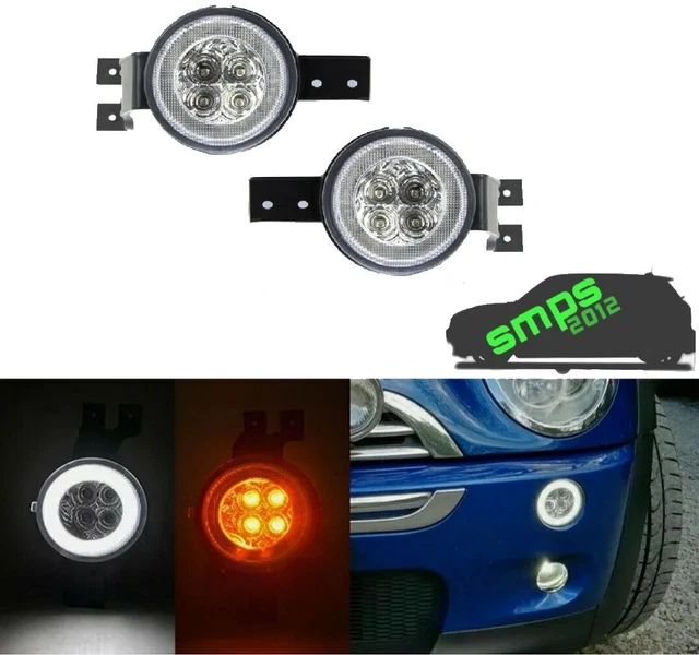 MINI COOPER S R53 Gen 1 LED Halo Clignotant Bague Et Clignotant,(01-06 ...