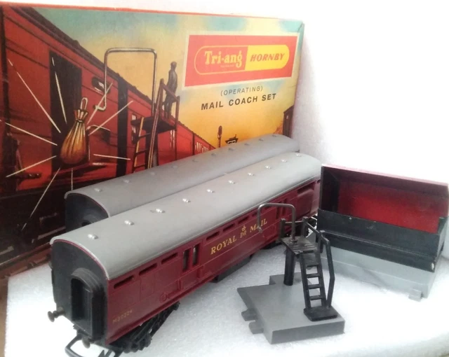 TRIANG HORNBY R402 Operating Royal Mail Coach Set - Boxed & Complete £ ...
