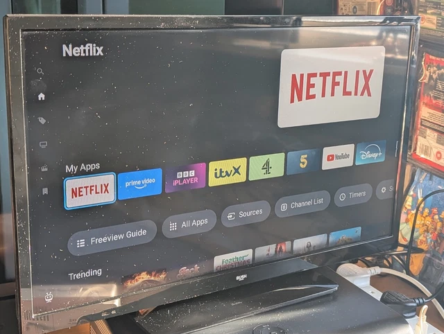 24 INCH BUSH LED HDMI Smart TV with Stand - Netflix, Prime, Disney+ £51 ...