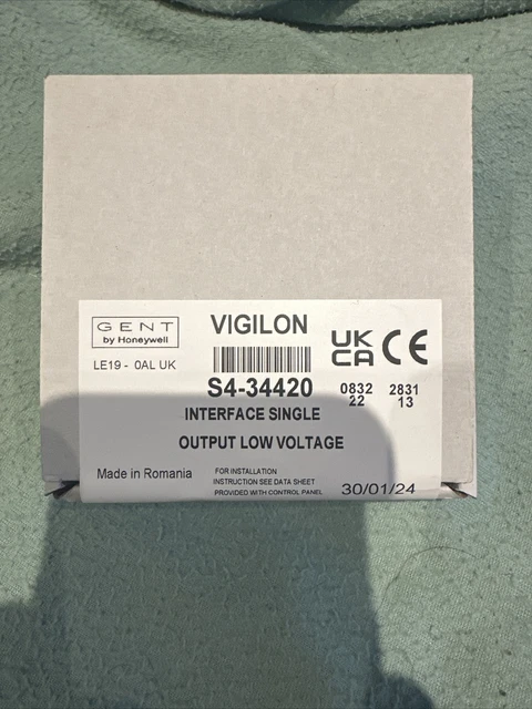 GENT VIGILON S4-34420 Interface Singe Output Low Voltage £50.00 - PicClick UK