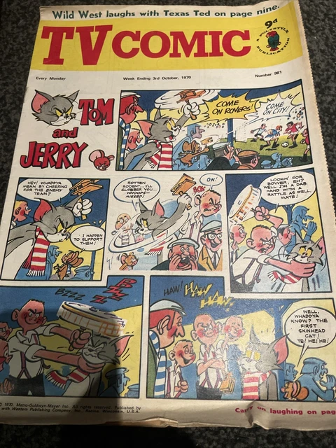 TV COMIC PLUS Tom and Jerry Weekly 3rd October 1970 Number 981 £4.00 ...