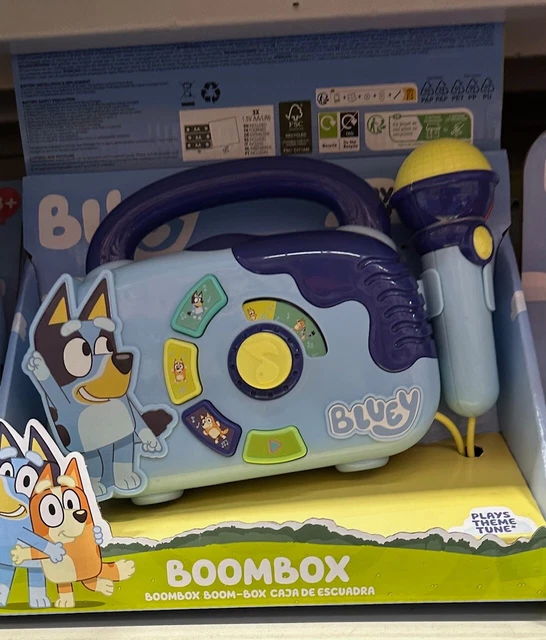 BLUEY BOOM BOX - Sing with Bluey Microphone Sing, Play & Create! £19.93 ...