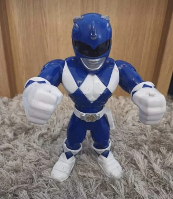 POWER RANGERS FIGURE toy Blue Ranger Playskool Heroes Mega Mighties £6. ...