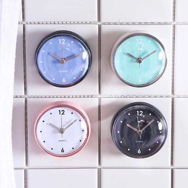 BATTERY POWERED MINIMALIST 3D Shower Clocks Wall Watch Wall Clock Home ...