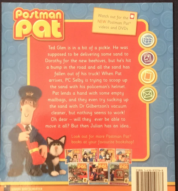 POSTMAN PAT BOOKS X2: At The Seaside & The Runaway Kite (paperback 2006 ...
