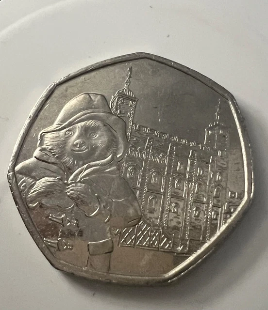 PADDINGTON BEAR 50P coin Tower of London (2019) - *VERY RARE COIN* £ ...
