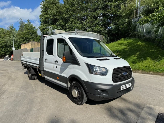 2016 66 REG Ford Transit T350 Crewcab Rwd 130Ps Dropside With Tail Lift ...
