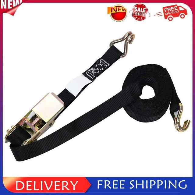 ADJUSTABLE KAYAK CANOE Heavy Duty Tie Down Cargo Ratchets Strap Belt ...