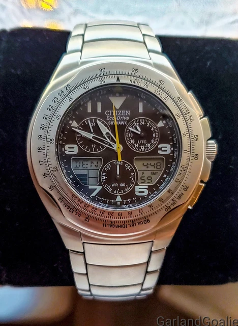 TUTTO ORIGINALE CITIZEN EcoDrive Skyhawk C650-Q02497 ottime condizioni ...