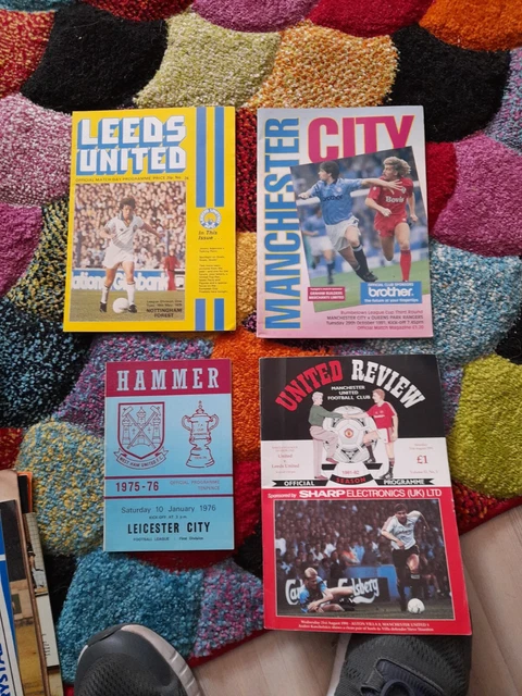 FOOTBALL PROGRAMMES × 18 From The 1960s, 1970s , 1980s & 1990s £1.80 ...