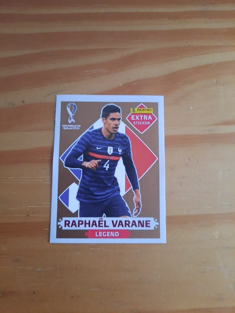 STICKER PANINI FIFA World Cup Qatar 2022 Raphael Varane Extra Sticker Legend EUR 19,99 - PicClick IT