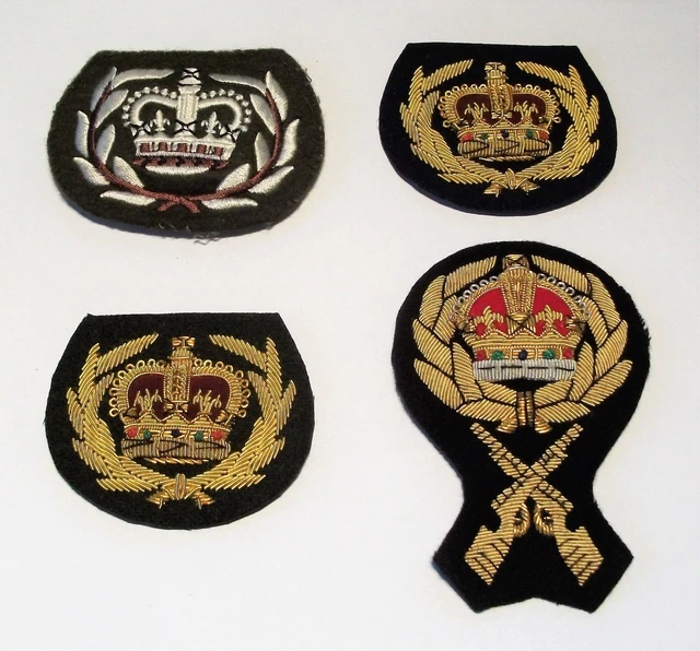 ROYAL MARINES QUARTER Master Sergeant (Qms) Wo2 Cloth Badges £7.50 ...