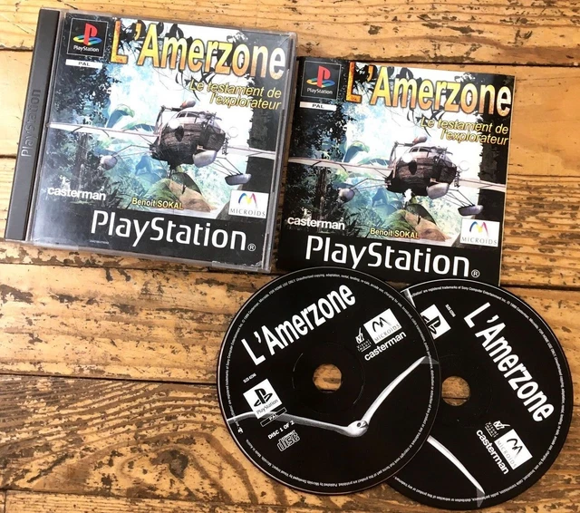 L'AMERZONE LE TESTAMENT de l'explorateur COMPLET BOÎTE CASSÉE PS1 PAL ...