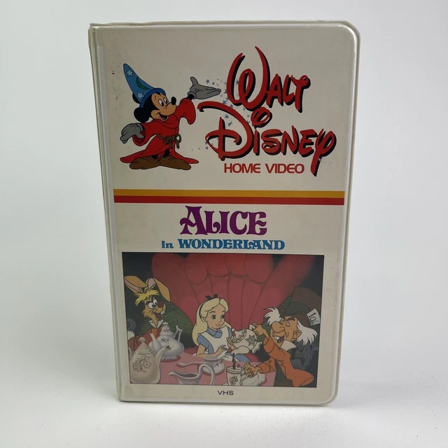 ALICE IN WONDERLAND VHS Walt Disney Home Video Clamshell Case EUR 18,92 - PicClick FR
