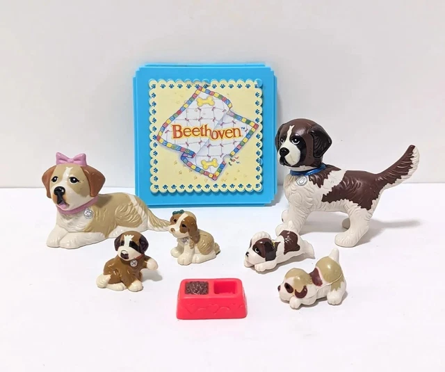 VINTAGE LITTLEST PET Shop Beethoven's 2nd Dog Family Puppies Kenner ...