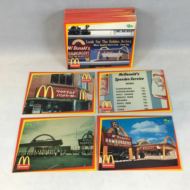 THE HISTORY OF McDONALD'S (Classic/1996) Complete Trading Card Set RAY ...