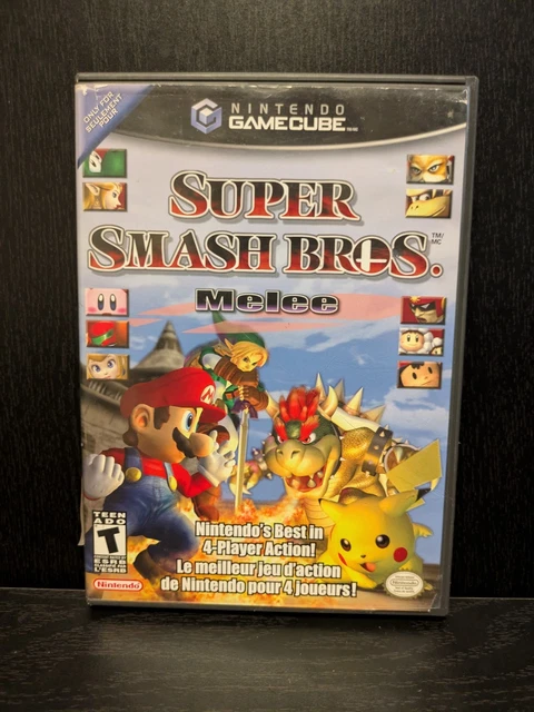 SUPER SMASH BROS Melee with game and case (Nintendo GameCube, 2001) No Manual $59.99 - PicClick CA