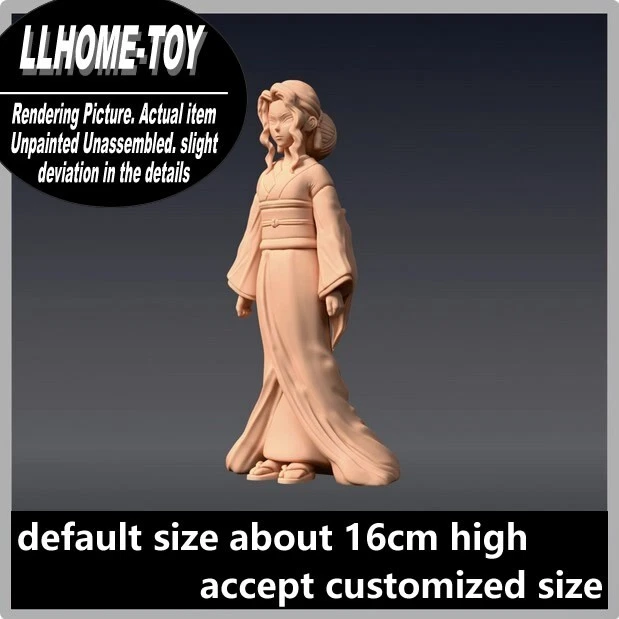 ANIME DS KIBUTSUJI Muzan Woman Body Resin 3D Print GK Figure DIY Model ...